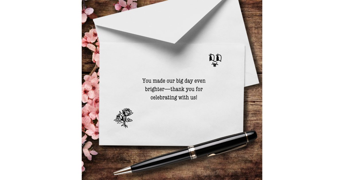 Je hebt onze grote dag nog mooier gemaakt bedankkaart | Zazzle.nl