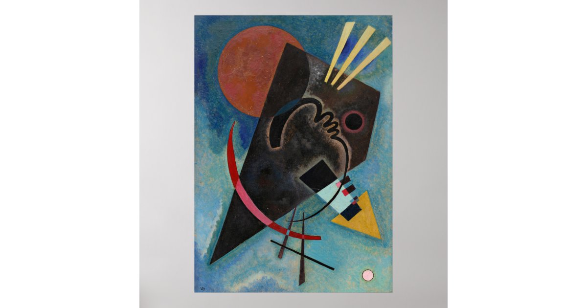 Kandinsky - Pointed and Round Poster | Zazzle.nl