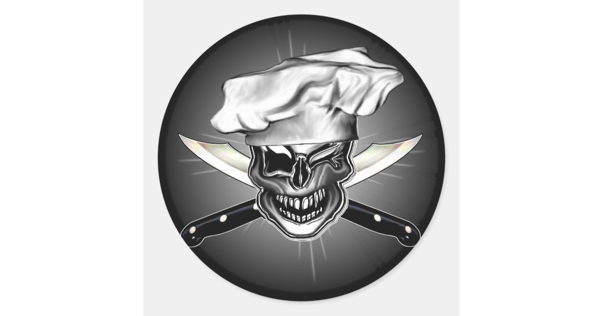 Kop in de huid ronde sticker | Zazzle.nl