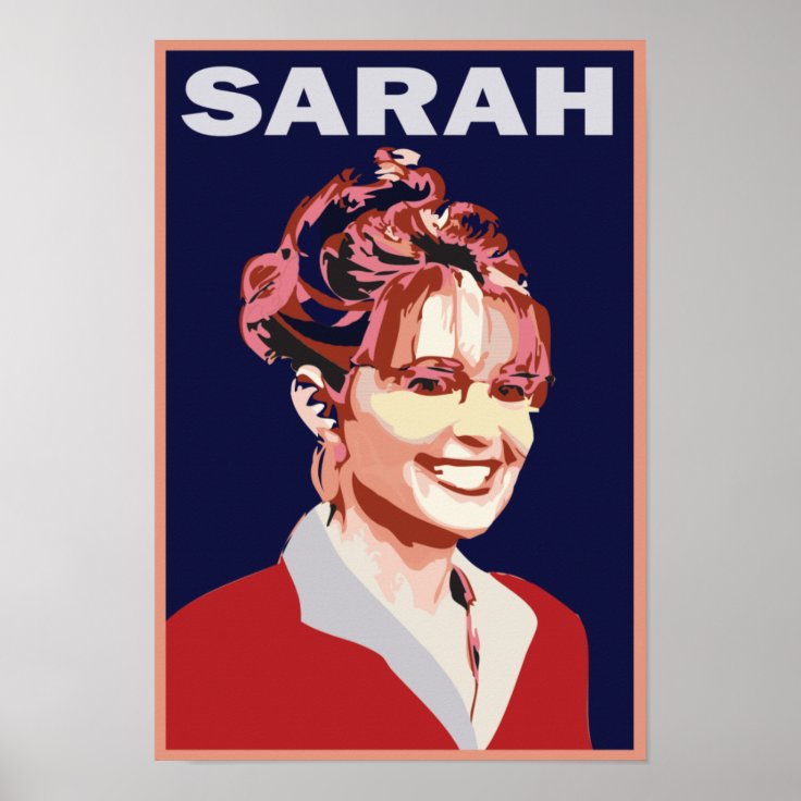 Large Sarah Palin Poster | Zazzle.nl