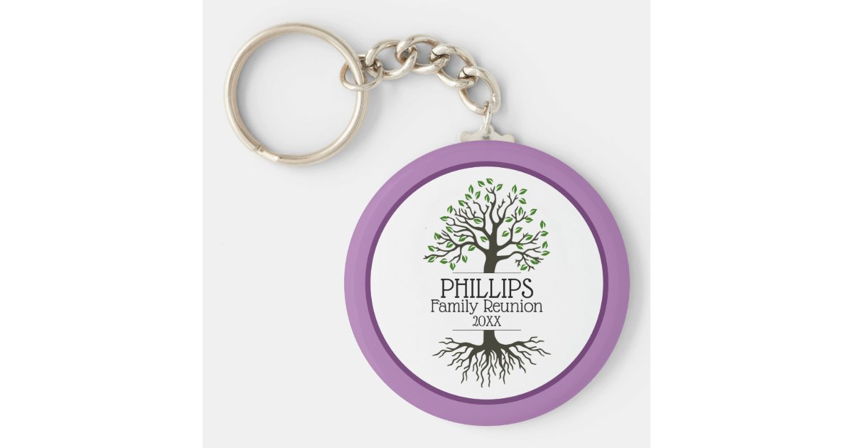 Lavender Family Tree-reünie Sleutelhanger | Zazzle.nl