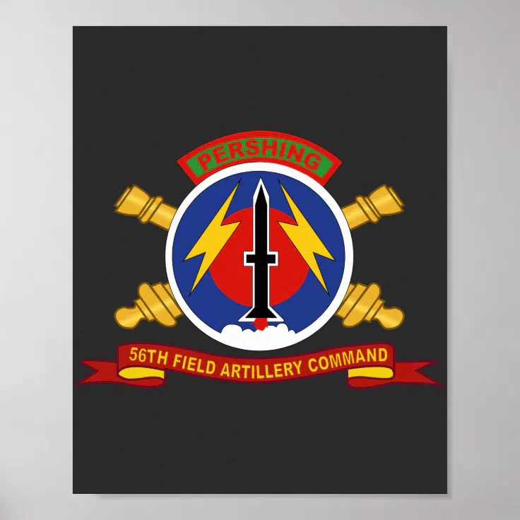 Leger - 56e commando op veldartillerie poster | Zazzle.nl