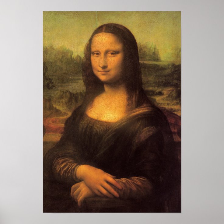 Leonardo Da Vinci's Mona Lisa Poster | Zazzle.nl