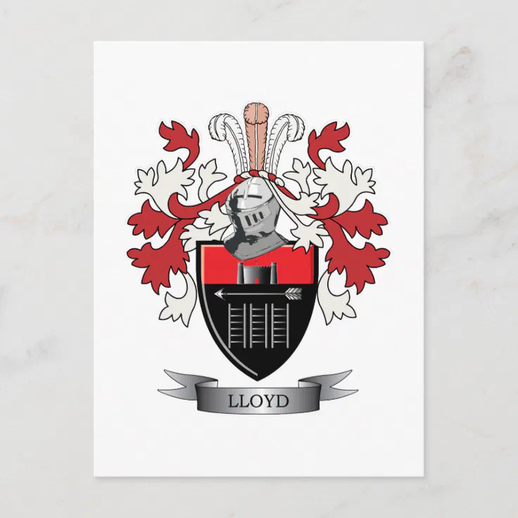 Lloyd Family Crest Coat of Arms Briefkaart | Zazzle.nl