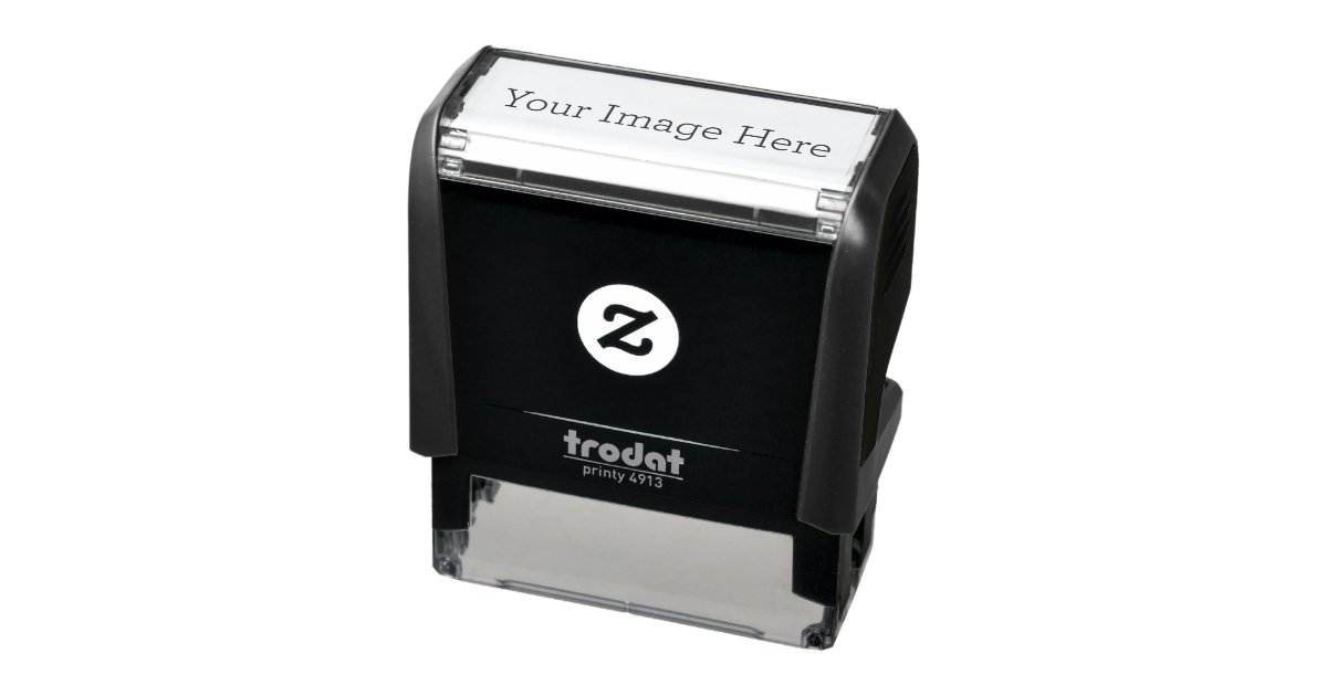 Maak je eigen 5,5 x 2 cm rubberstempel zelfinktende stempel | Zazzle.nl