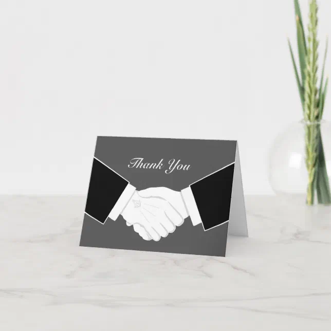 Masonic Greeting Handshake | Freemasonry Hartelijk Bedankkaart | Zazzle.nl