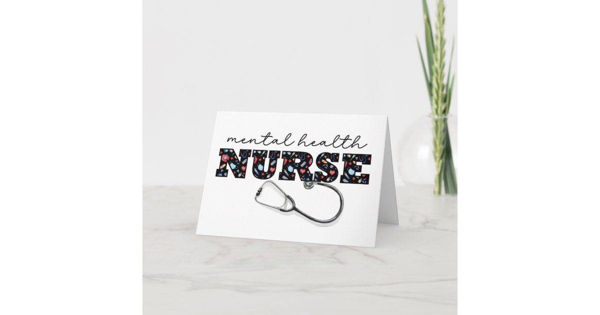 Mentale gezondheid Verpleegkundige Waardering op V Kaart | Zazzle.nl