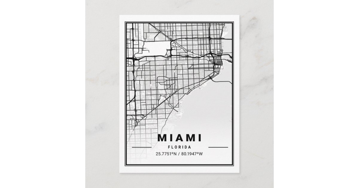 Miami Florida FL Verenigde Staten Briefkaart | Zazzle.nl