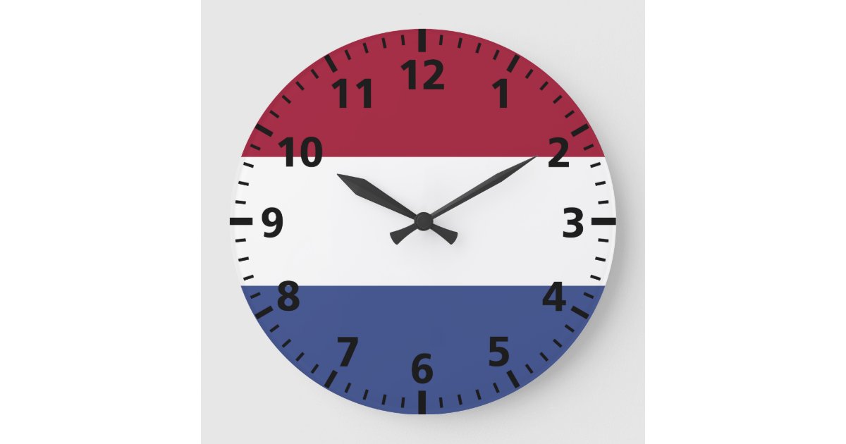Nederlandse vlag grote klok | Zazzle.nl