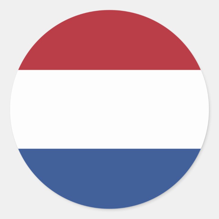 Nederlandse vlaggen ronde sticker | Zazzle.nl