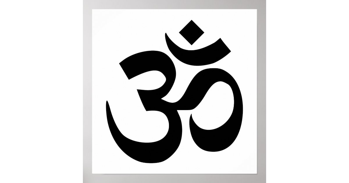Om-symbool Poster | Zazzle.nl