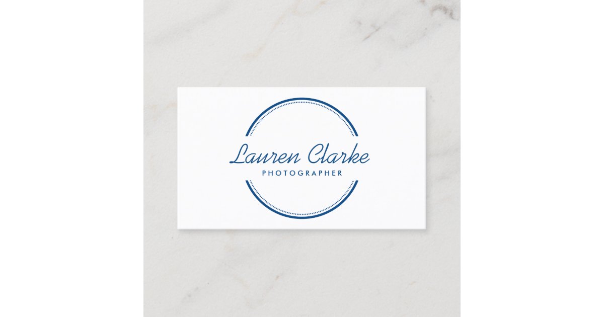 OPEN CIRCLE-LOGO in BLUE Visitekaartje | Zazzle.nl