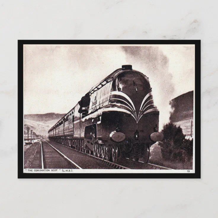 Oud Briefkaart - LMS Train "Coronation Scot" | Zazzle.nl