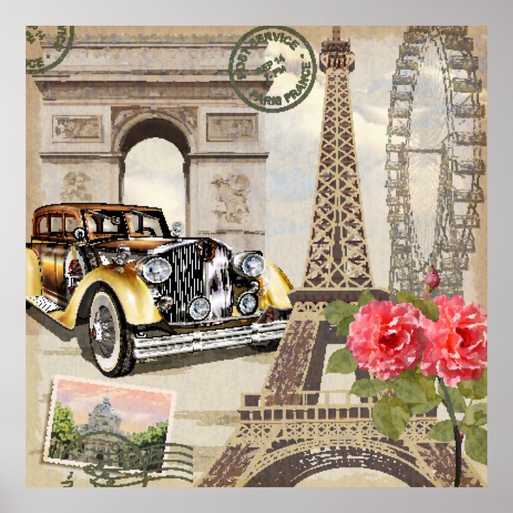 Parijs vintage poster. vintage, poster, parijs, ou poster | Zazzle.nl Parijs vintage poster. vintage, poster, parijs, ou poster | Zazzle.nl