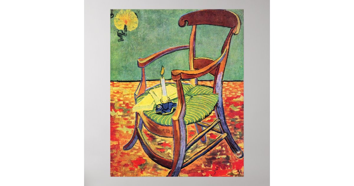 Paul Gauguin's stoel van Vincent van Gogh Poster | Zazzle.nl