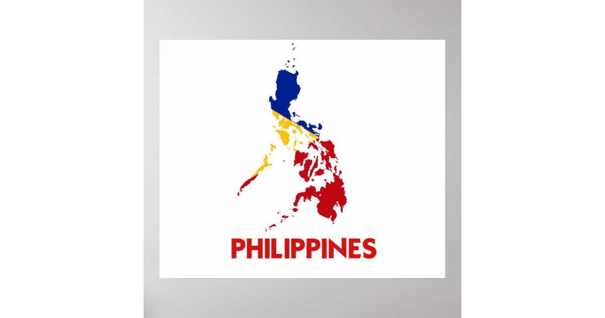 PHILIPPINES MAP POSTER | Zazzle.nl