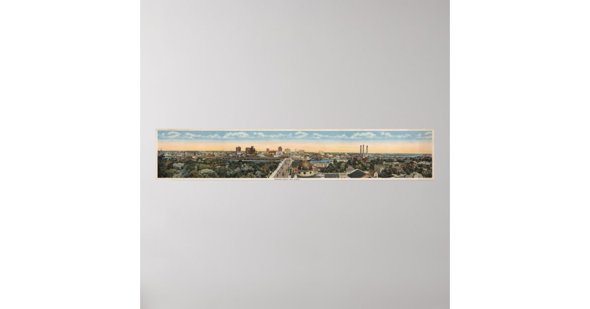 Pictorial Map of Tampa Florida (1915) Poster | Zazzle.nl