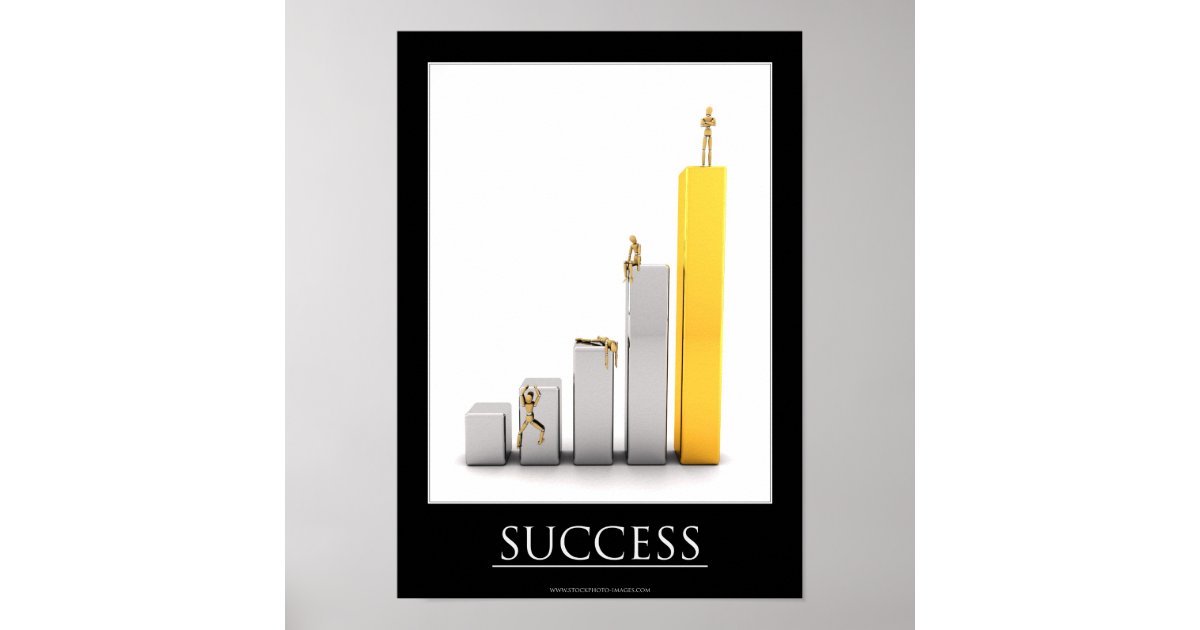 Poster motivatie succes | Zazzle.nl