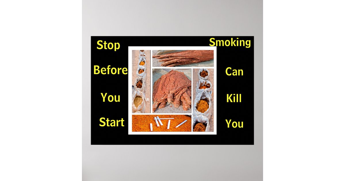 posters tegen roken | Zazzle.nl