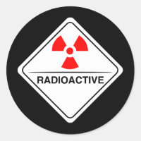 Gepersonaliseerde Radioactief Stickers | Zazzle.nl