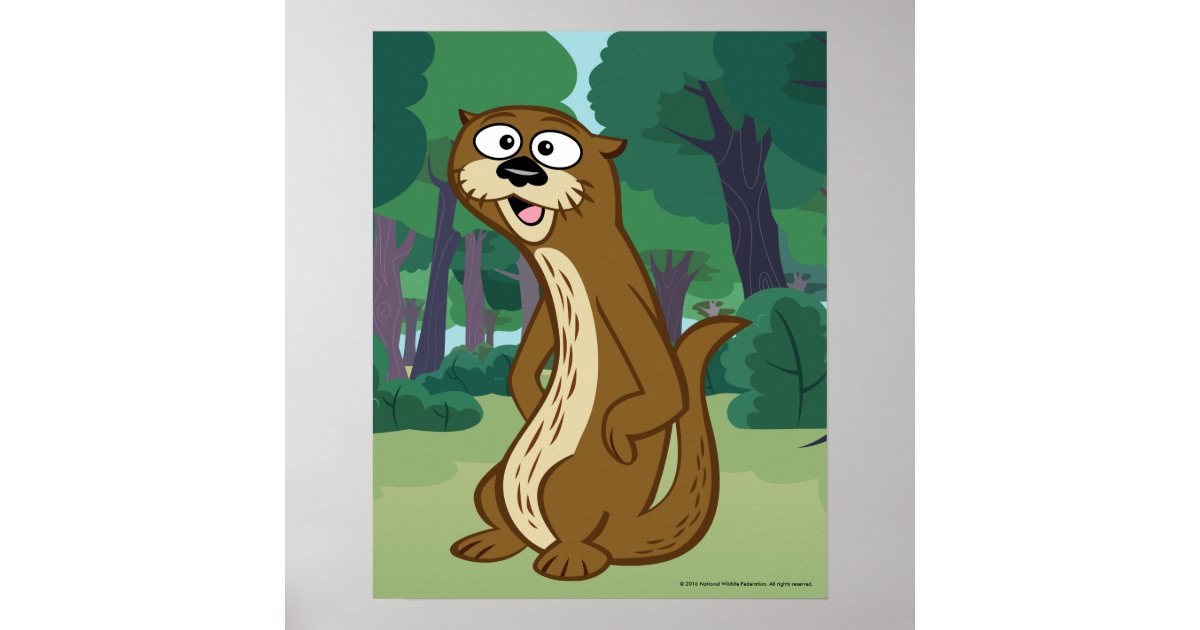 Ranger Rick | Reggie Otter Poster | Zazzle.nl