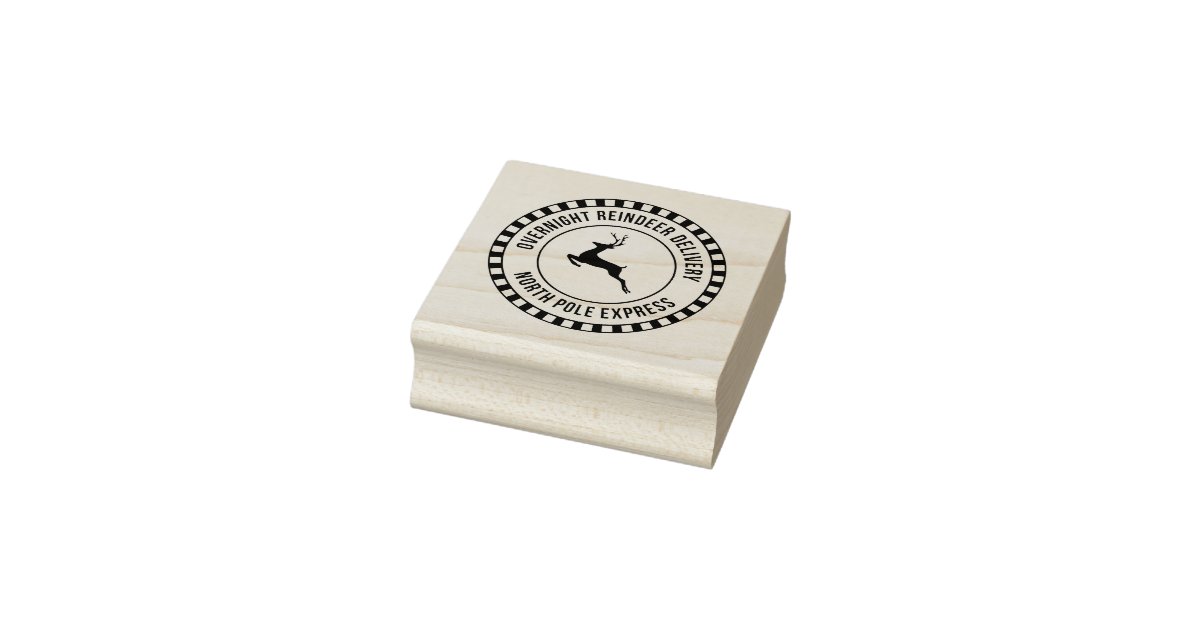 Rendier Levering Kerstpost Noordpool Stempel | Zazzle.nl