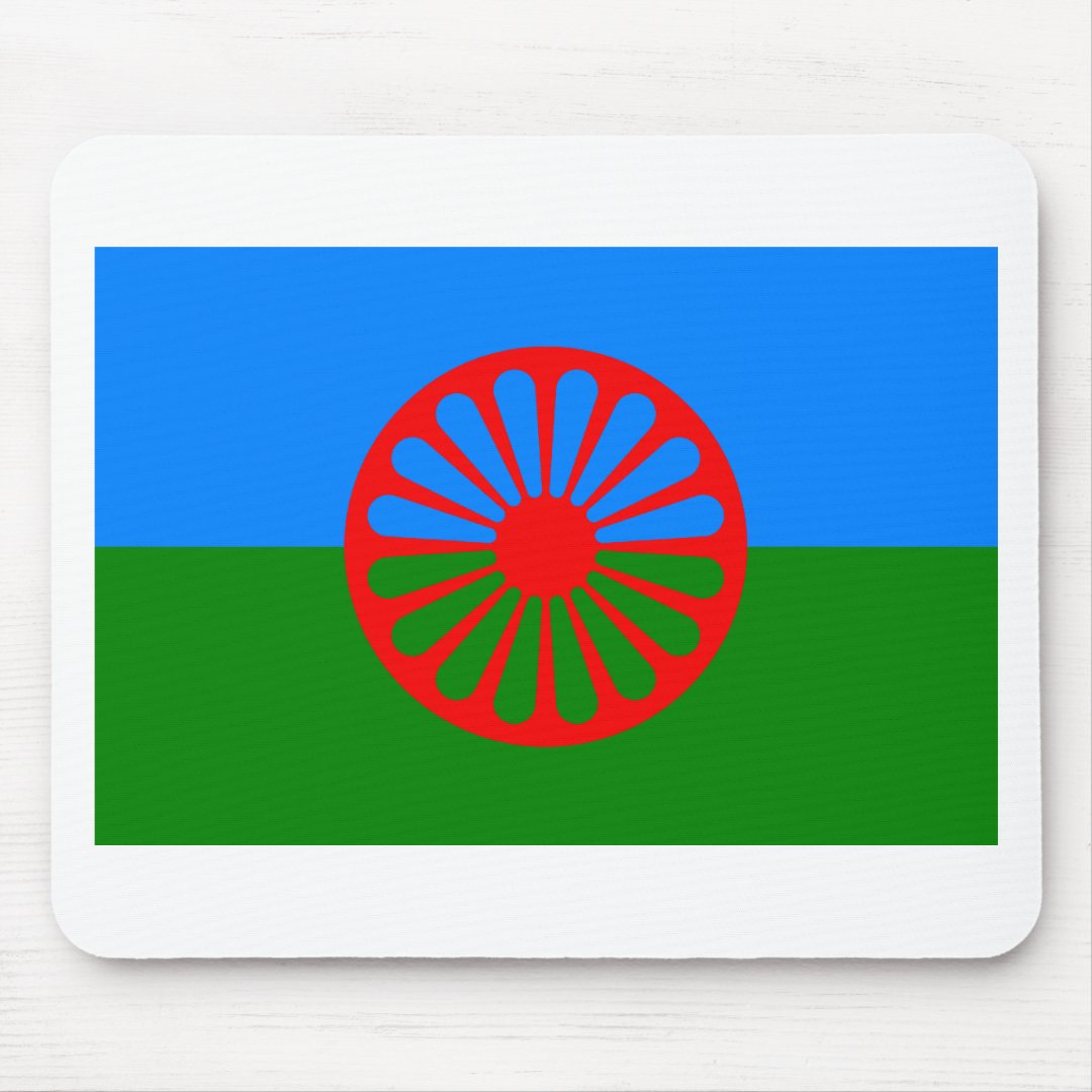 Roma-vlag (Roma-vlag) Muismat | Zazzle.nl