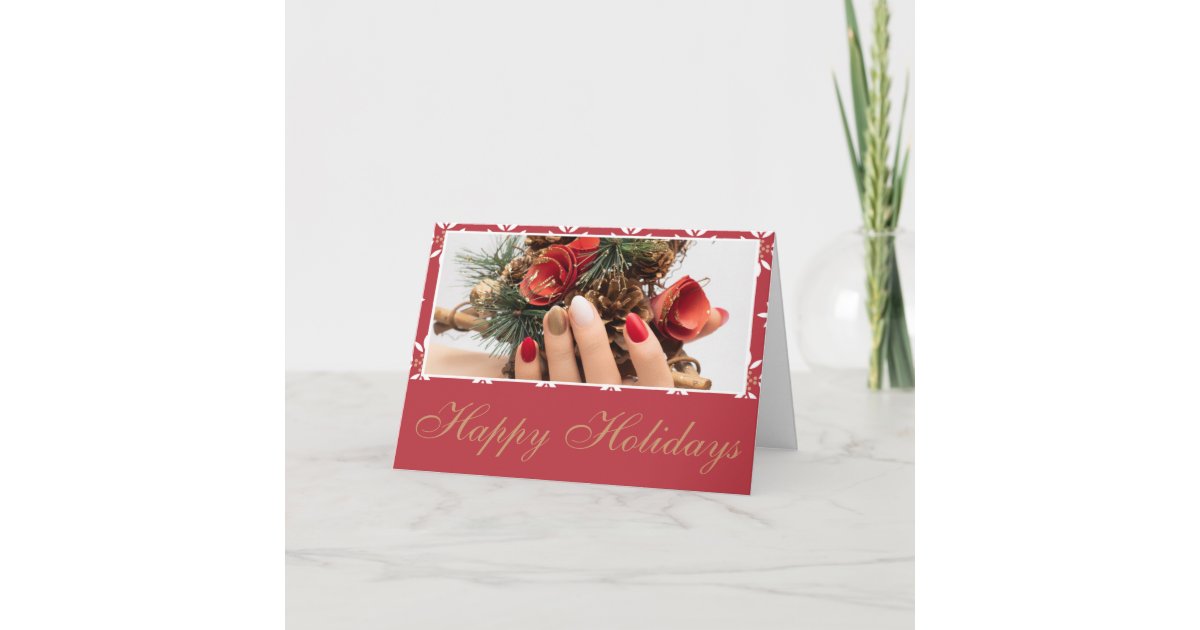 Salon of spa Kerstmis/Vakantiedagen Feestdagen Kaart | Zazzle.nl