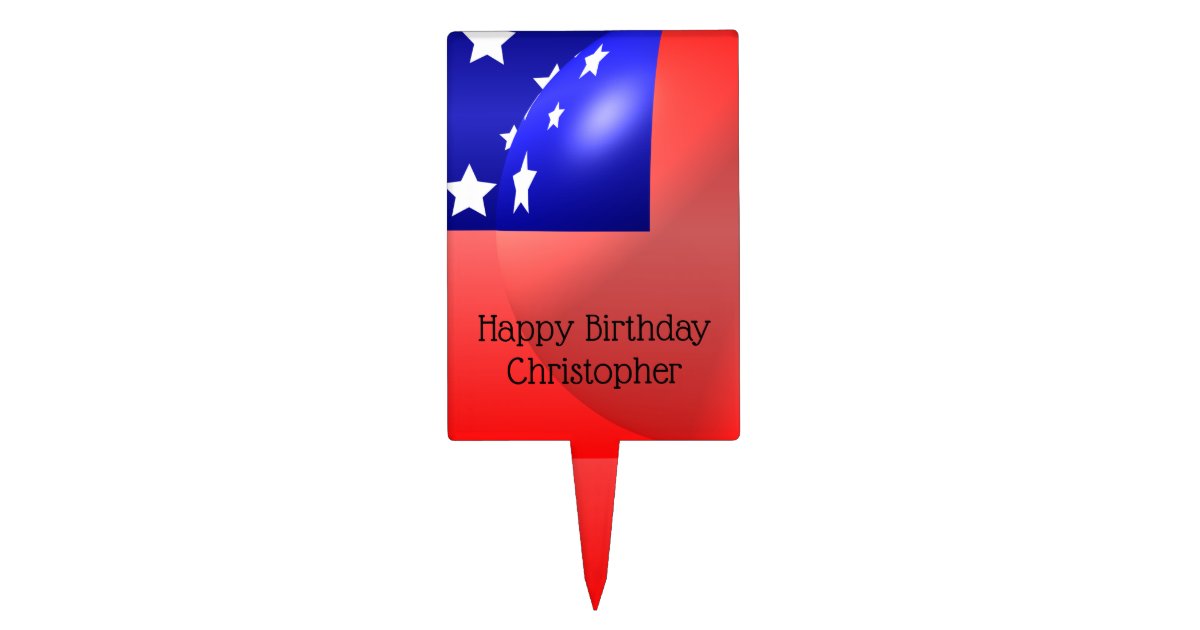 Samoan Flag Birthday Cake Topper | Zazzle.nl