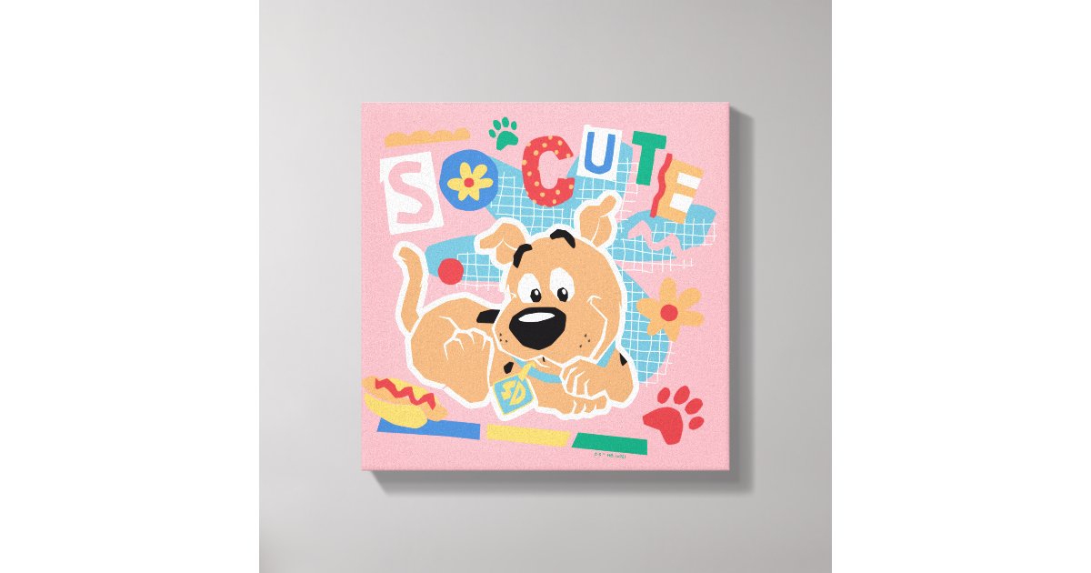 Scooby-Doo | Baby Scooby-Doo So Cute Canvas Afdruk | Zazzle.nl