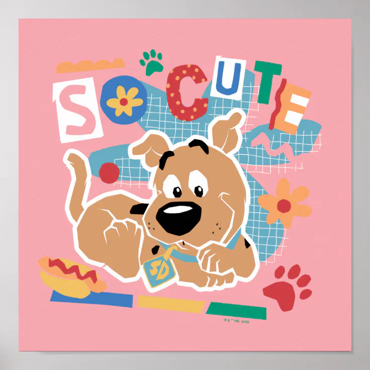Scooby-Doo | Baby Scooby-Doo So Cute Poster | Zazzle.nl