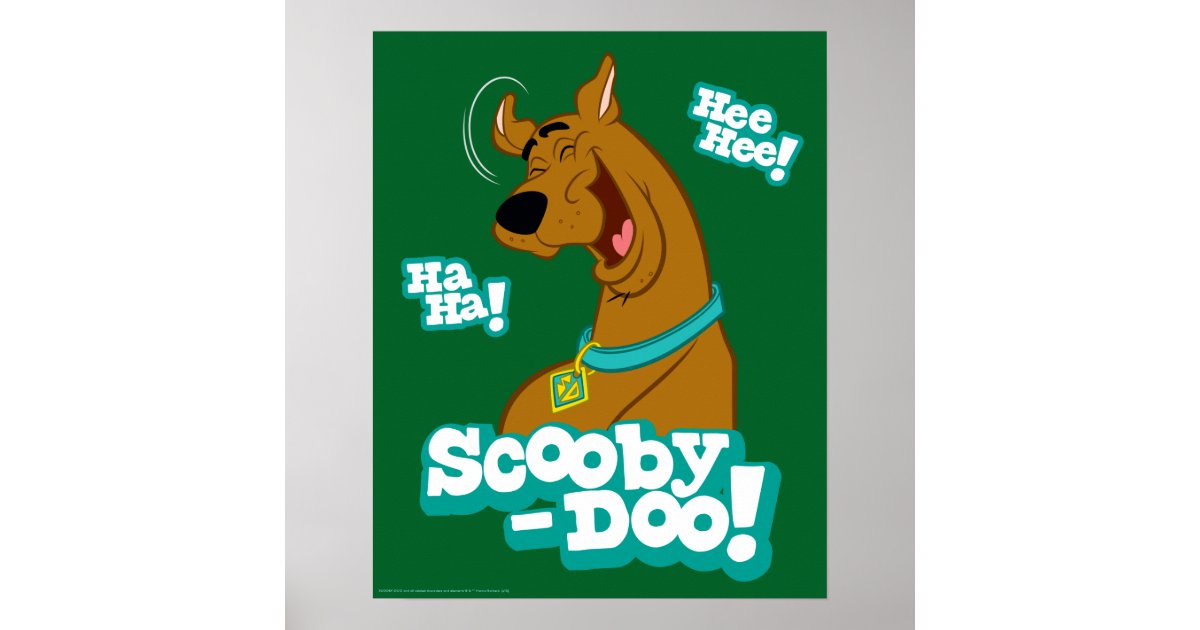 Scooby-Doo Laughing Poster | Zazzle.nl