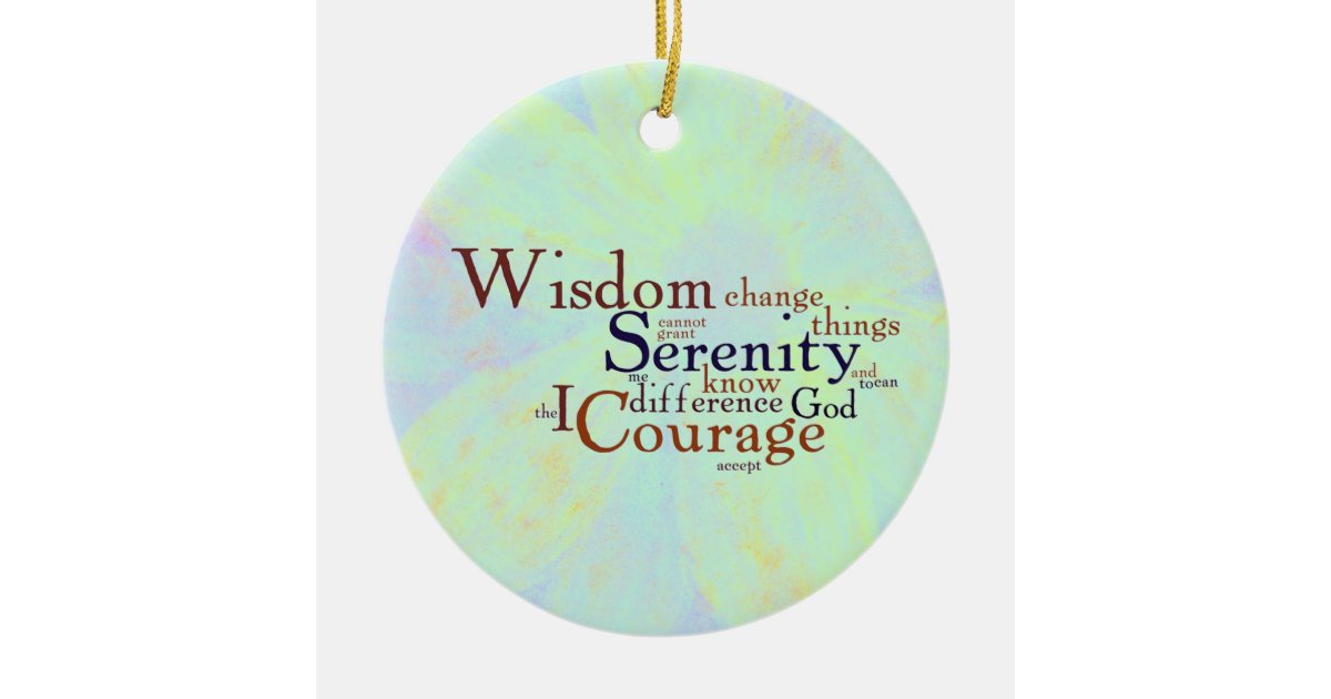 Serenity Prayer Wordle on abstract Keramisch Ornament | Zazzle.nl