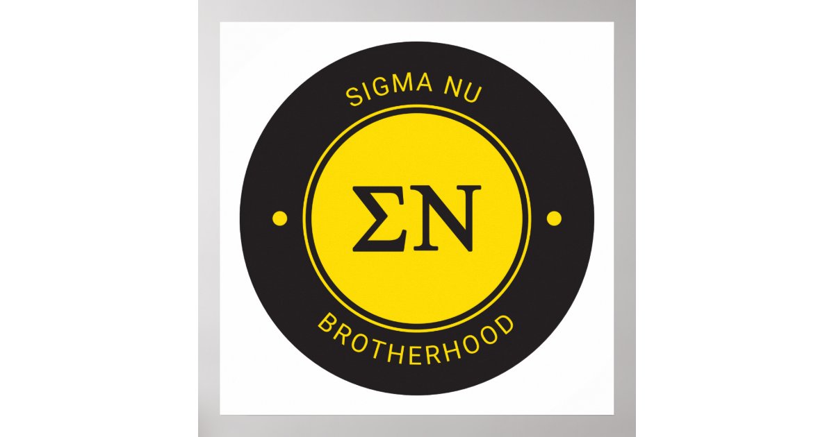 Sigma Nu | Badge Poster | Zazzle.nl