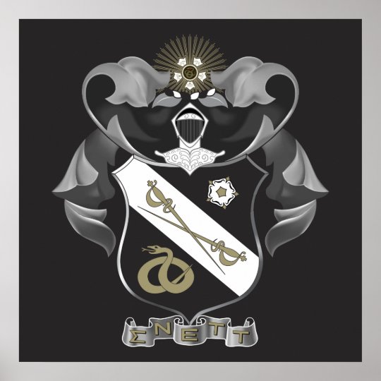 Sigma Nu Crest Poster | Zazzle.nl