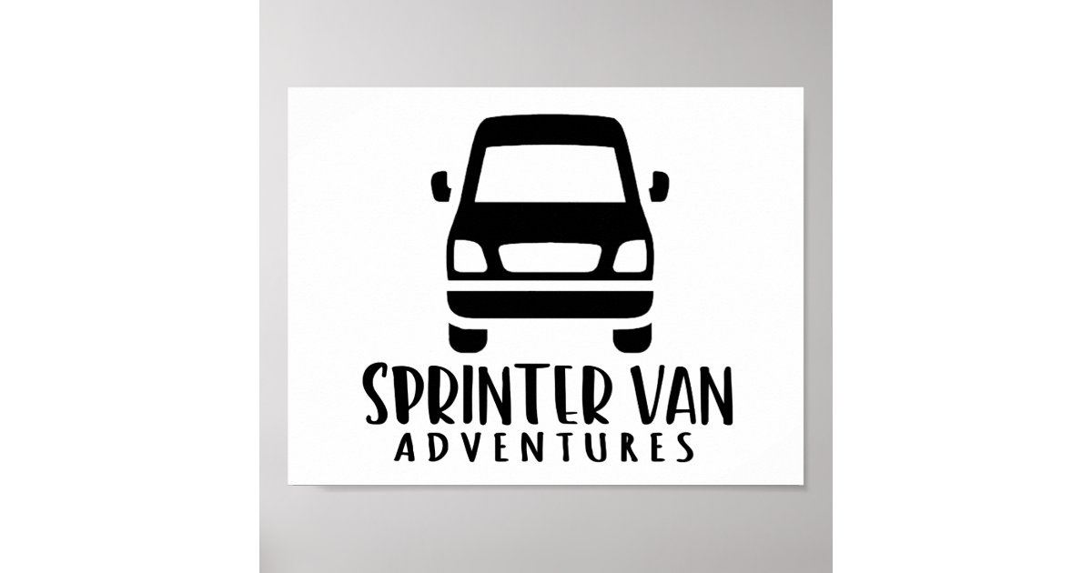 Sprinter Van Adventure-Poster Poster | Zazzle.nl