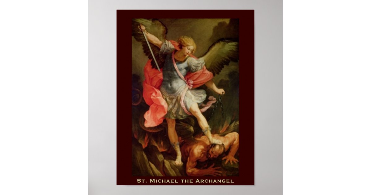 St. Michael the Archangel Poster | Zazzle.nl
