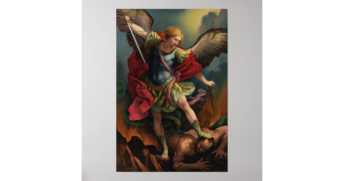 St. Michael the Archangel Poster | Zazzle.nl
