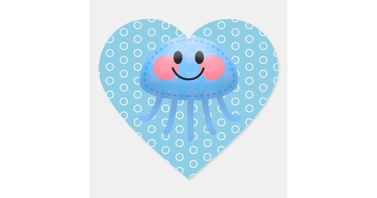 Sticker-octopus van het hart hart sticker | Zazzle.nl