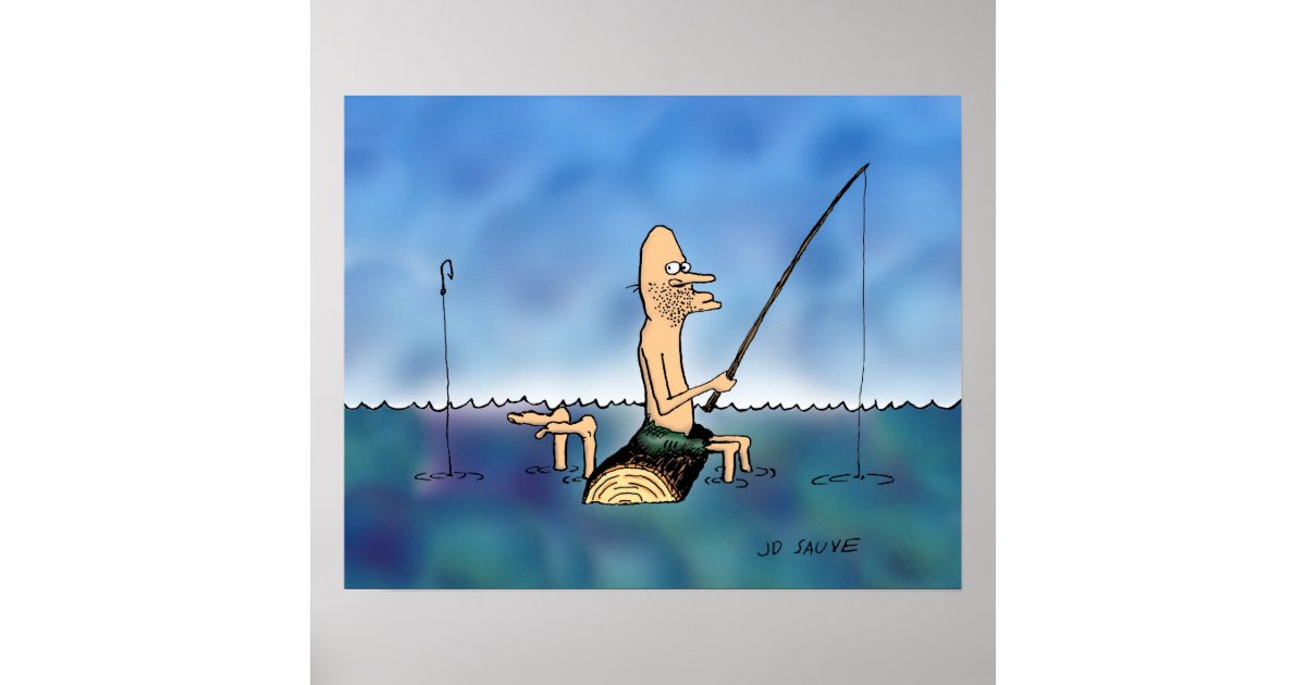 Strange Day Vist Cartoon Poster | Zazzle.nl