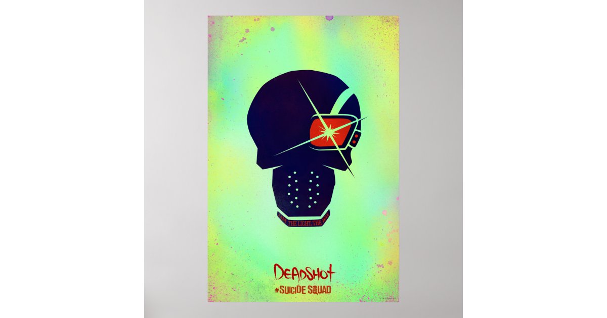 SuikerSquad | Deadshot Head Icon Poster | Zazzle.nl