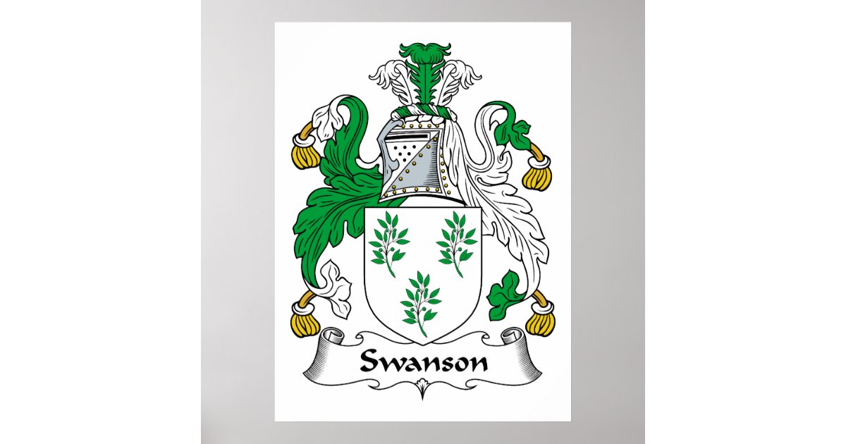 Swanson Family Crest Poster | Zazzle.nl