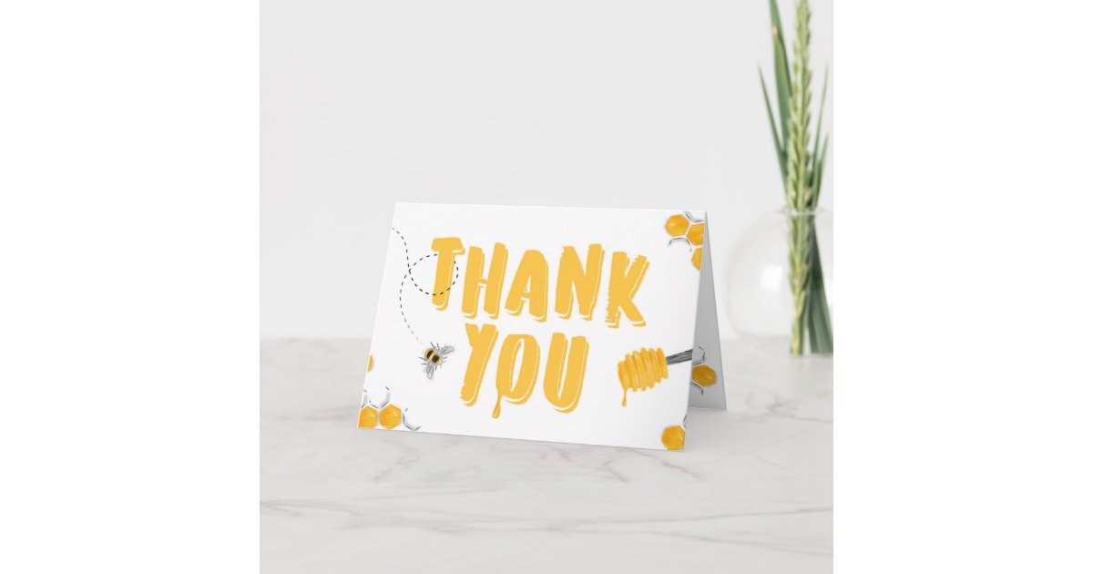 Sweet Honey Bee Hartelijk dank Kaart | Zazzle.nl