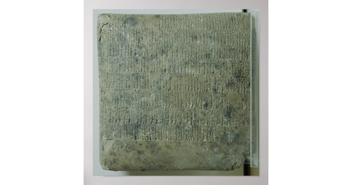 Tablet met cuneiform script poster | Zazzle.nl