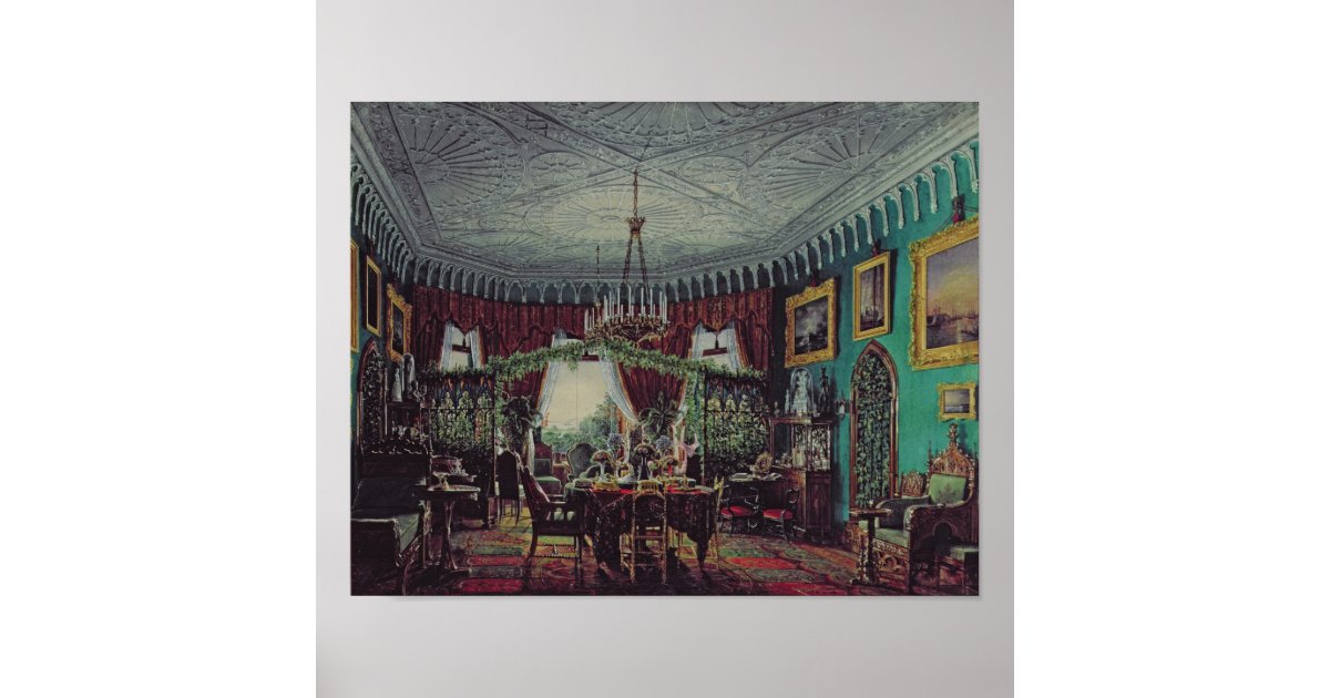 Tekening Kamer van Empress Alexandra Poster | Zazzle.nl