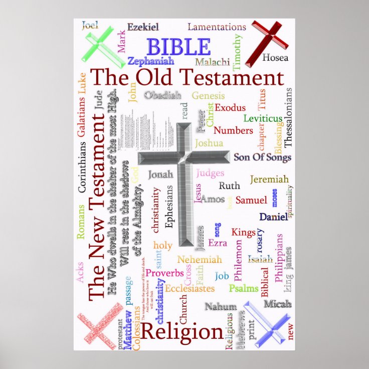 Tekst met betrekking tot BIEL en religie Poster | Zazzle.nl