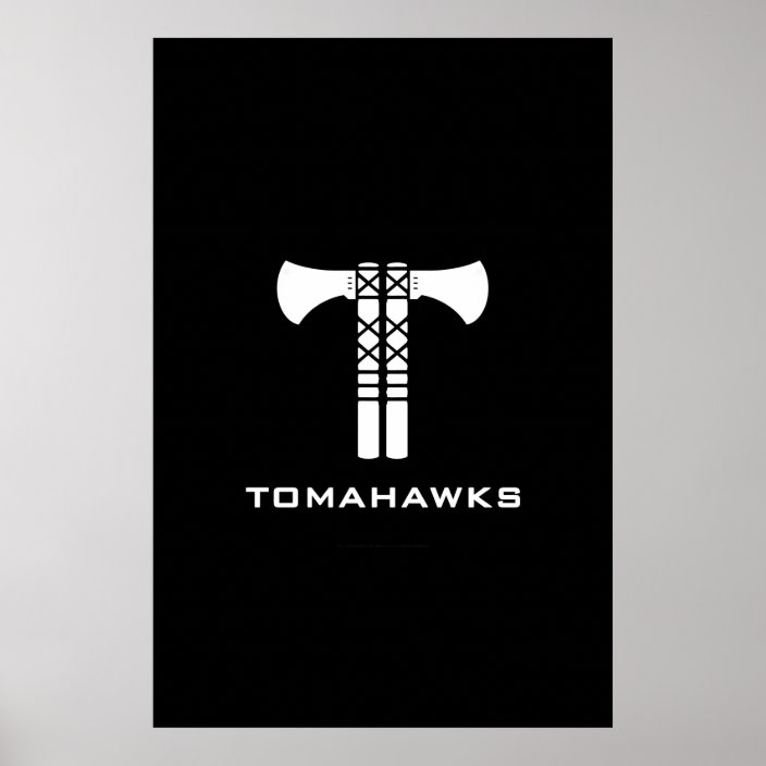 Tomahawks Logo Poster | Zazzle.nl