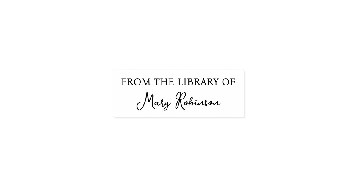 Uit de bibliotheek van zelfinktende stempel | Zazzle.nl