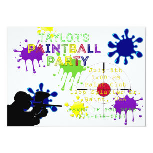 Paintball Uitnodigingen | Zazzle.nl