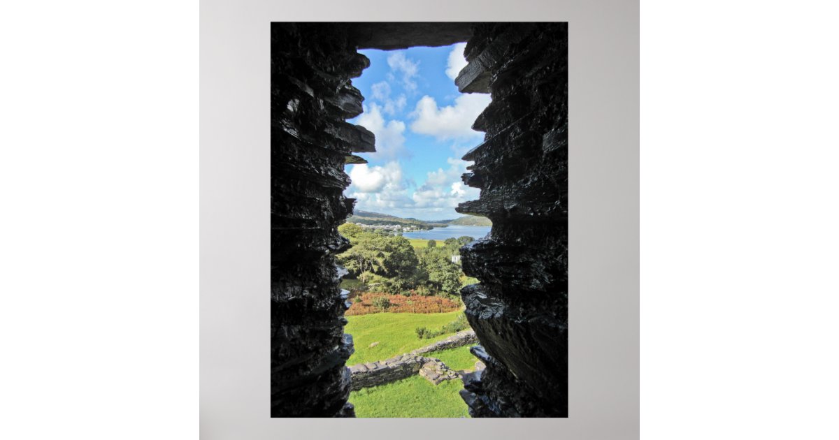Uitzicht door het Venster van het Kasteel Poster | Zazzle.nl